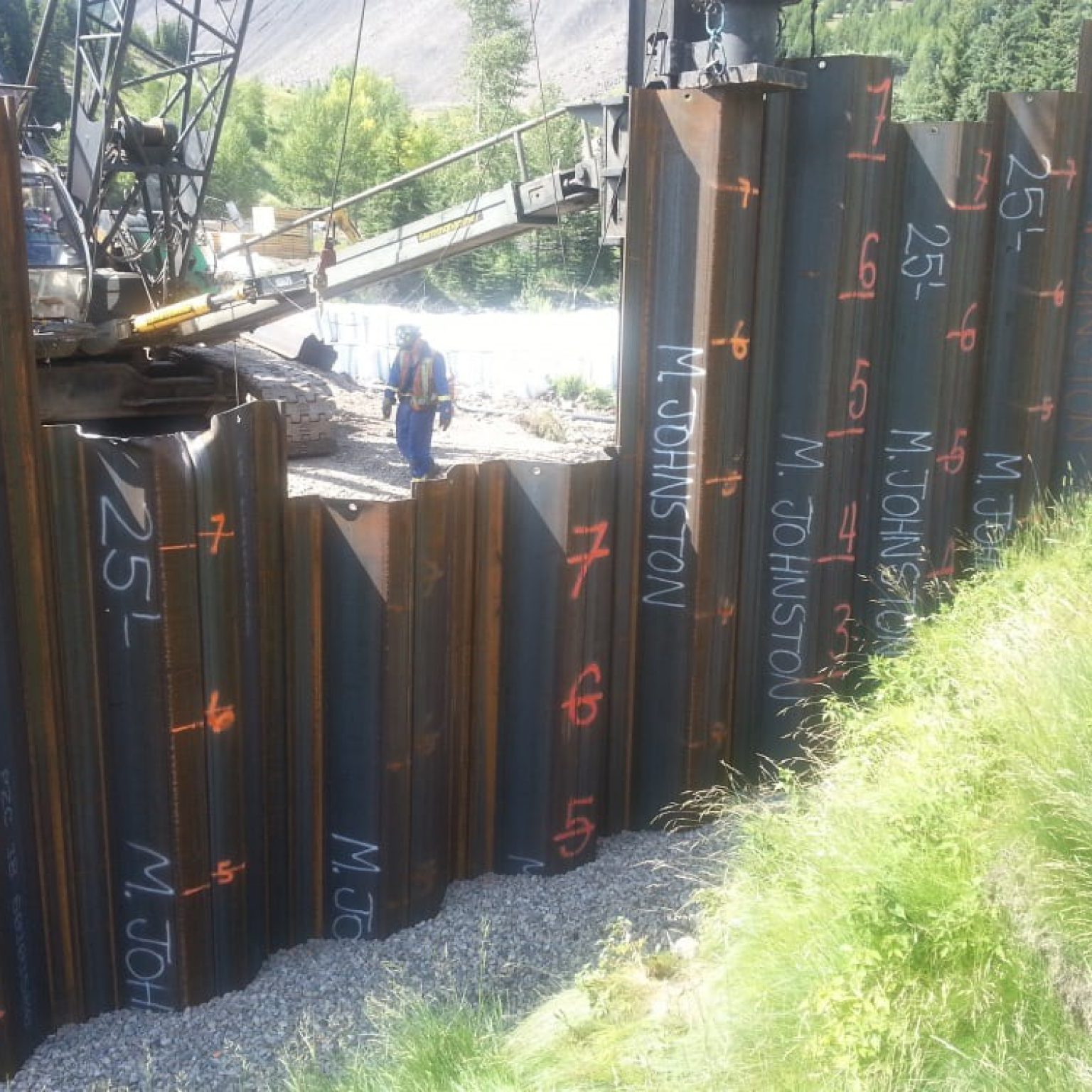 Sheet piling - Johnston Construction